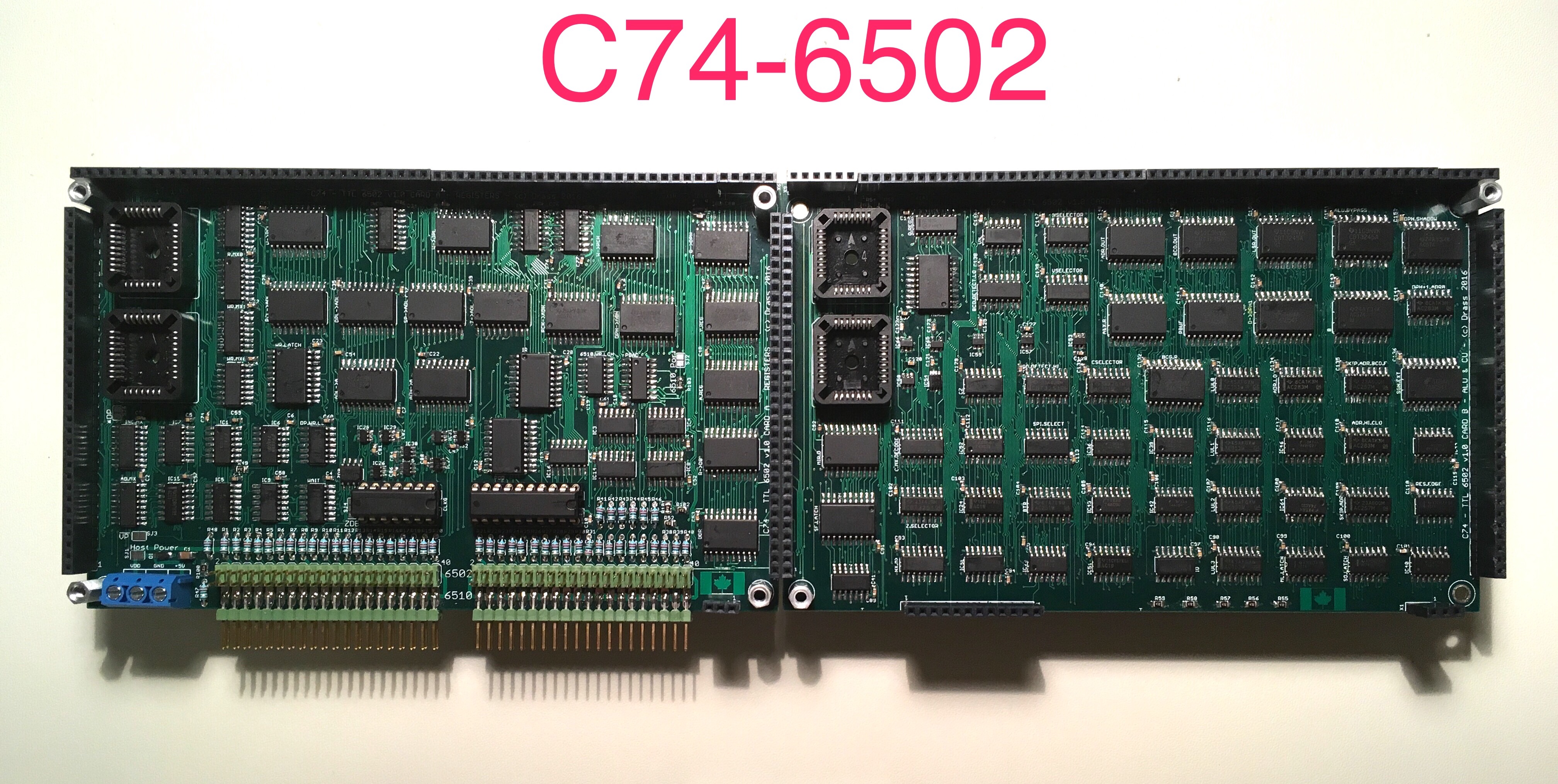 The Build Process – C74-6502 CPU